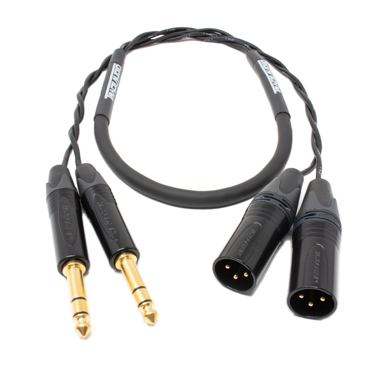 2 Channel Analog Snake Made from Mogami 2930 and Neutrik Gold 1/4" TRS ...