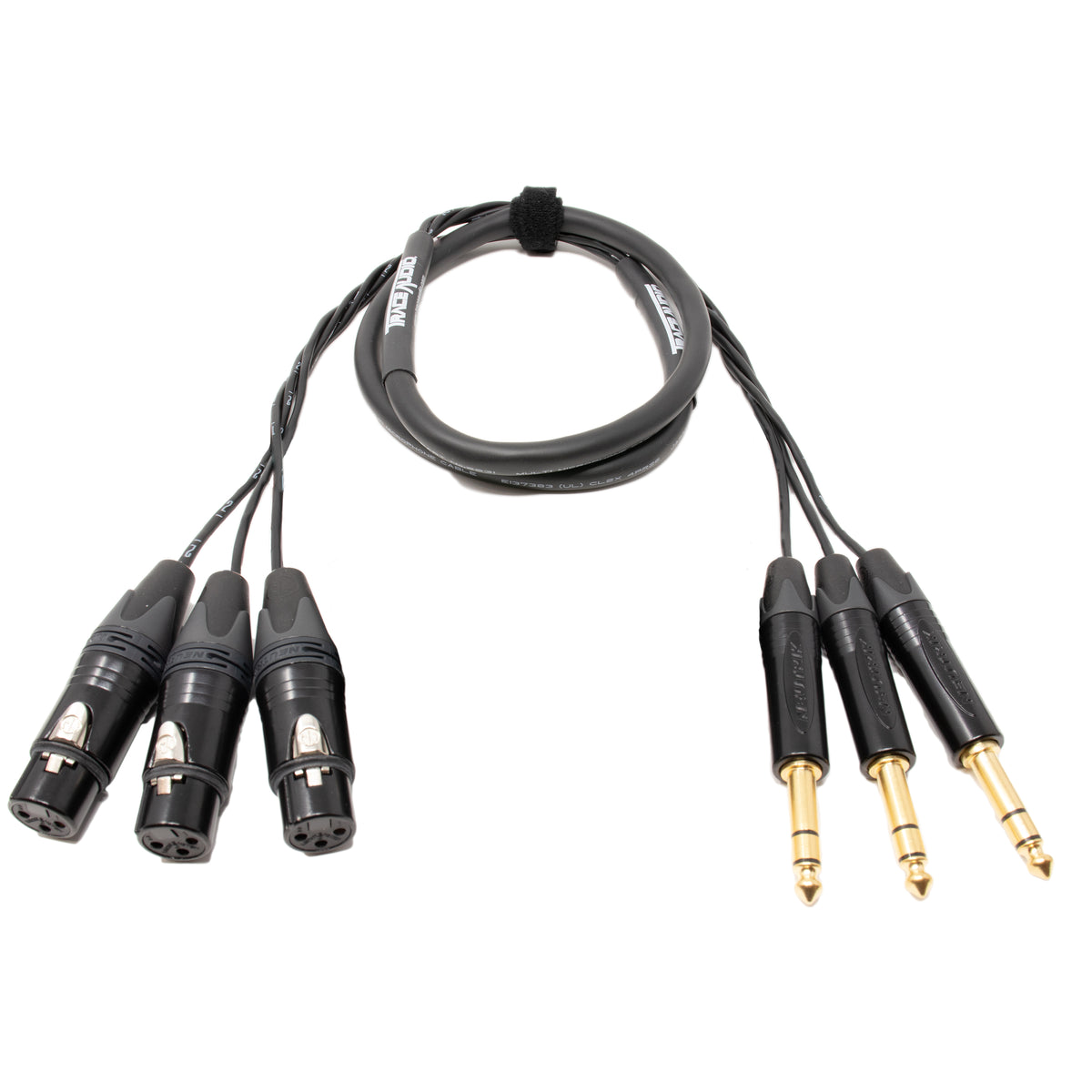 3 Channel Analog Snake Made from Mogami 2931 and Neutrik Gold XLR F to ...