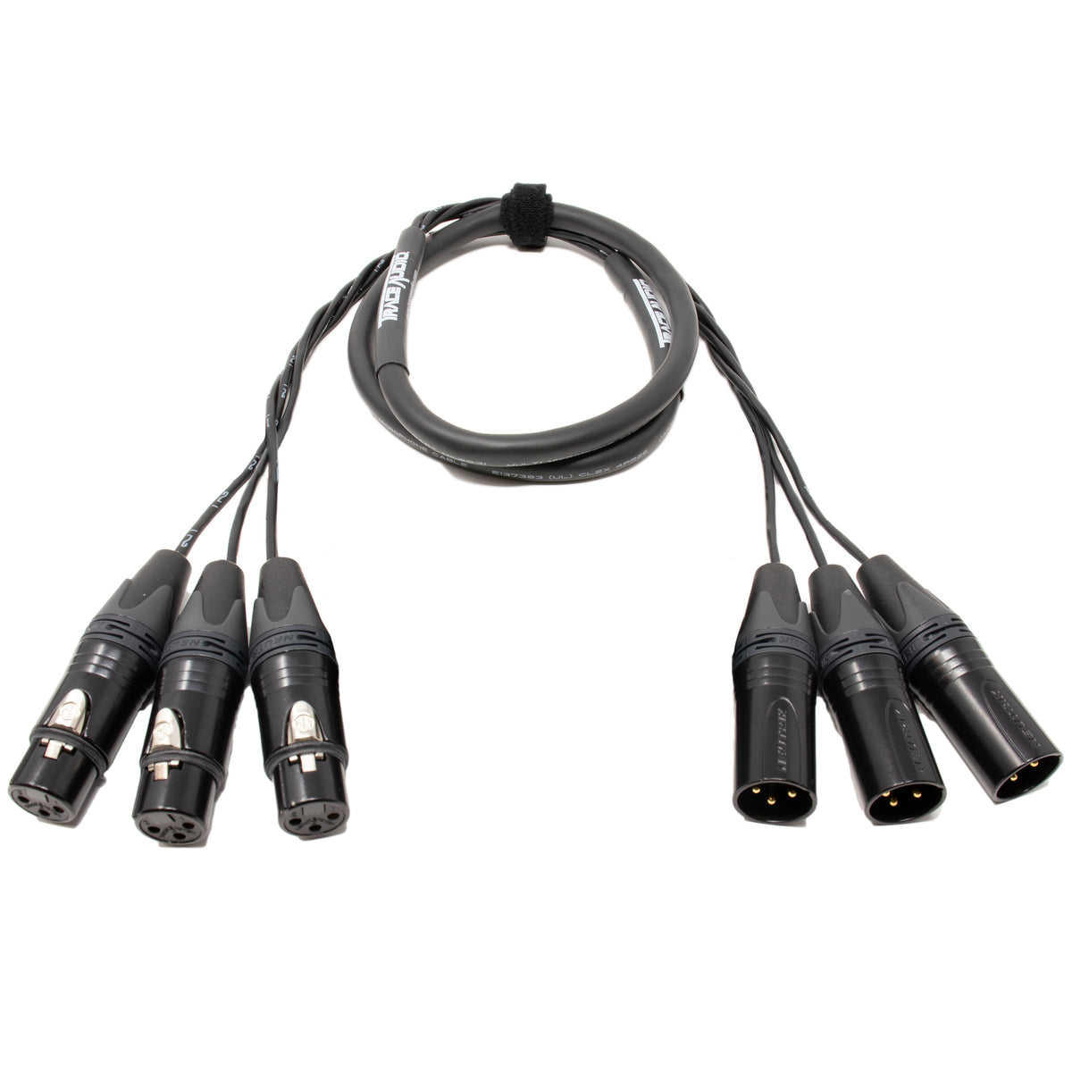 3 Channel Analog Snake Made from Mogami 2931 and Neutrik Gold XLR. Sta ...